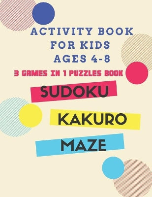 "activity Book for Kids Ages 4-8" 3 Games in 1 Puzzles Book – Exclusive ...