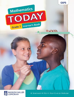 Mathematics Today Grade 7 Learner's Book: Grade 7: Learner's Book ...