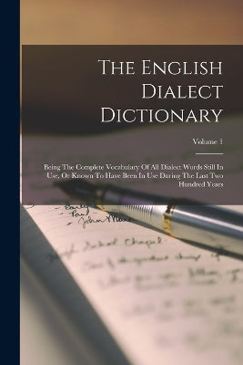 English Dialect Dictionary - Exclusive Books Online