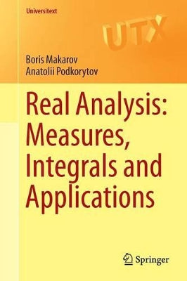 Real Analysis: Measures, Integrals and Applications – Exclusive Books ...