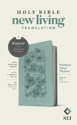 NLT Premium Value Thinline Bible, Filament Edition, Teal – Exclusive ...